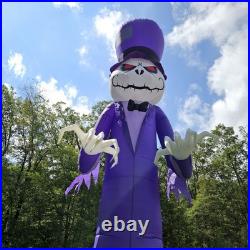 Halloween Inflatable 16′ Lighted Short Circuit Reaper Airblown Holiday ...