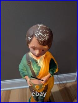 Vintage Blow Mold Tpi Drummer Boy Drumsticks Rare Htf Christmas ...